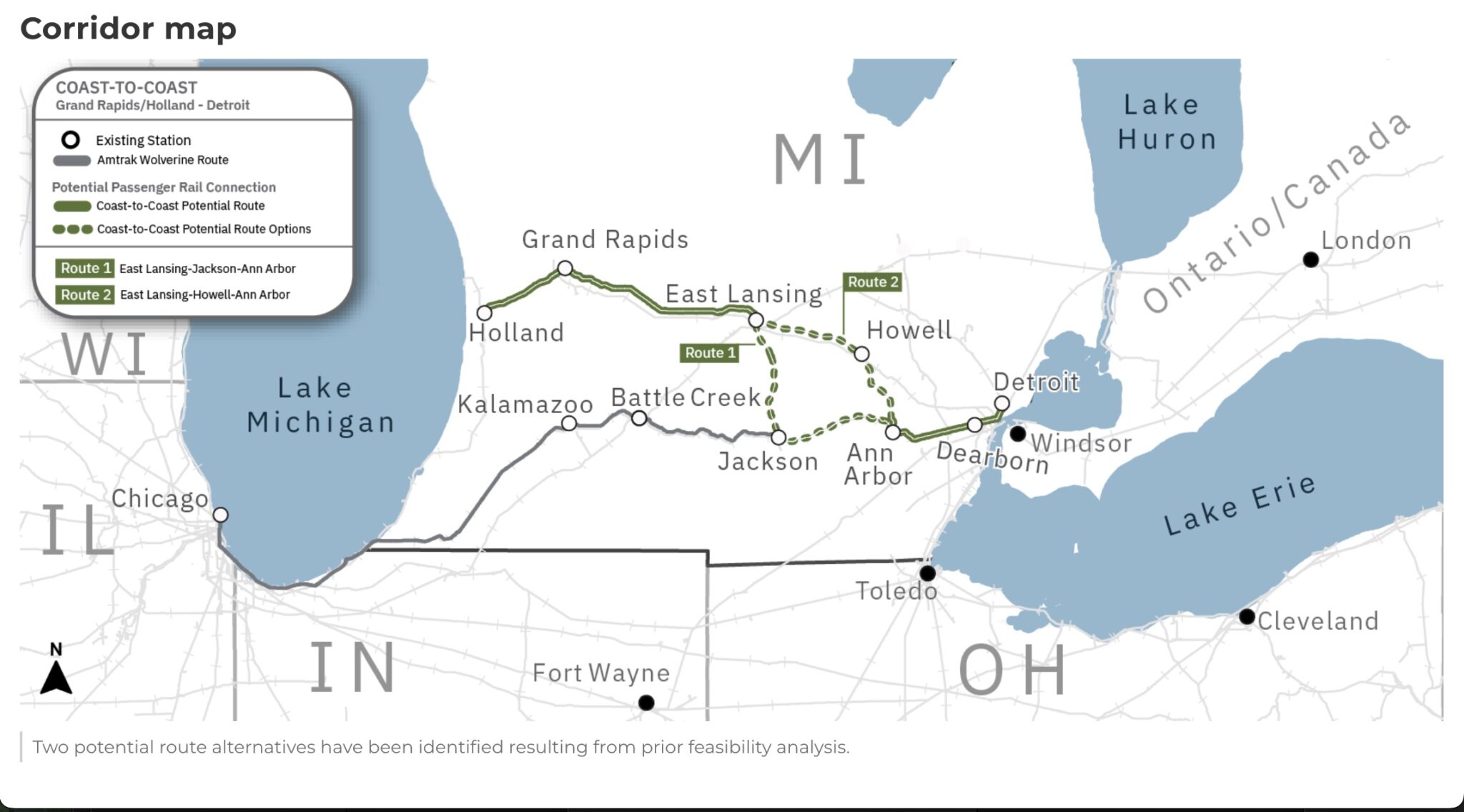 MDOT studying plan to create a fourth passenger rail route in Michigan ...